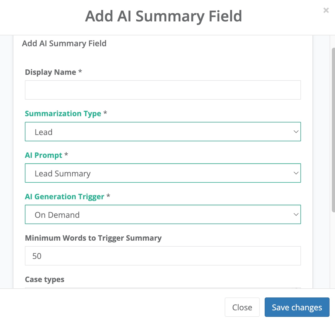 How to Set Up AI Summaries – Lead Docket