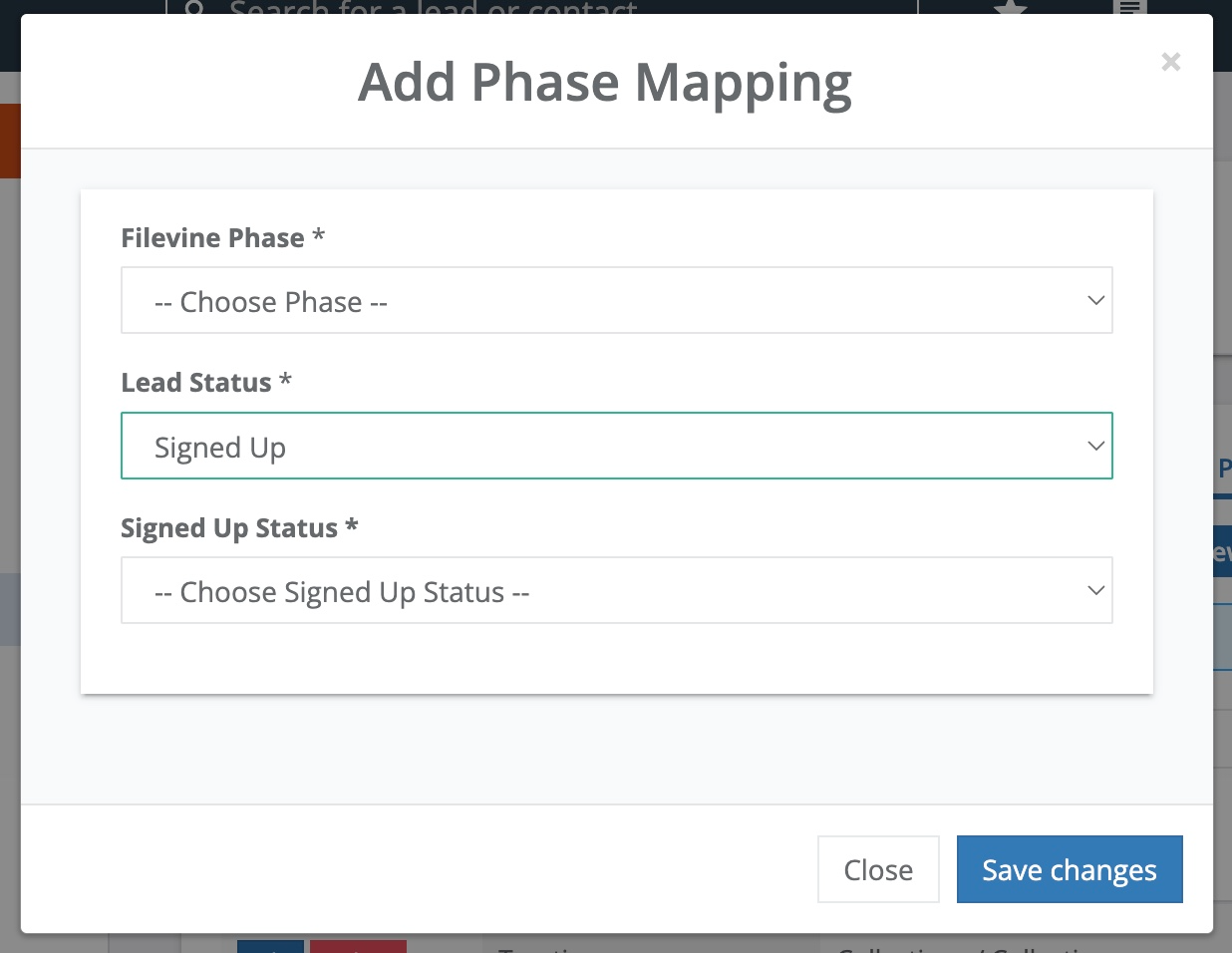 Phase Mapping – Lead Docket